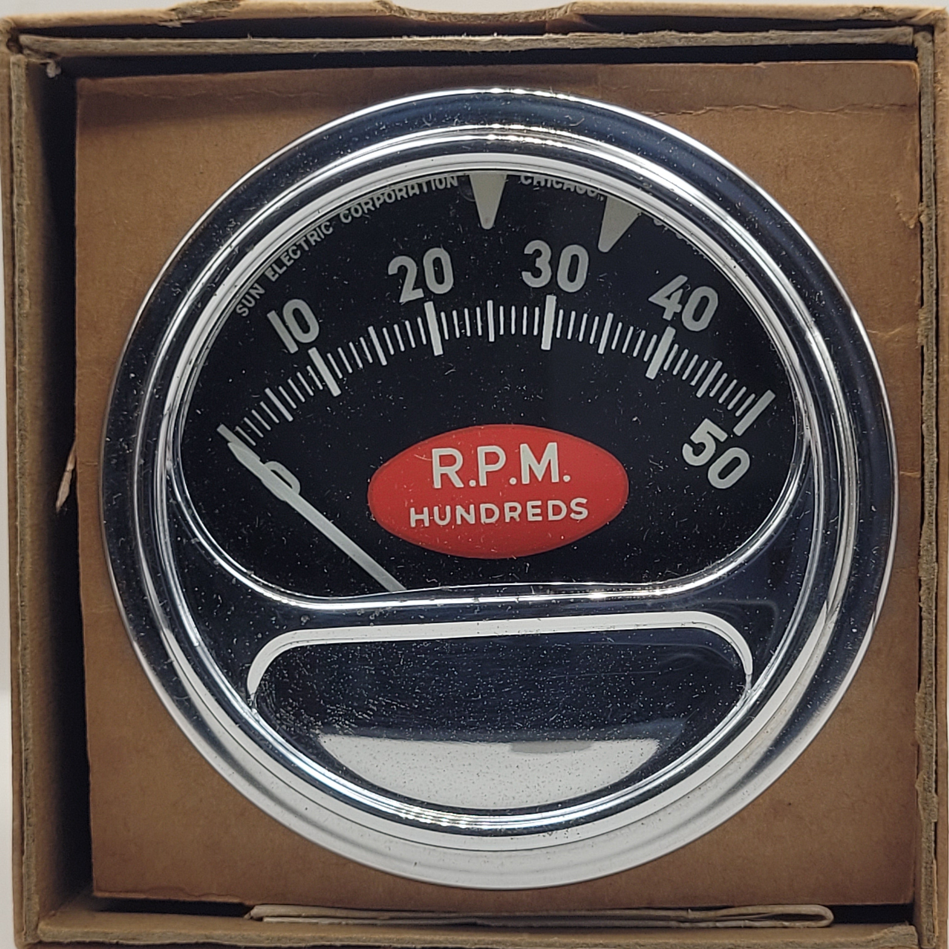 Sun Electric Corporation RC-50 "Red Football" Tachometer 0-5000 RPM ...